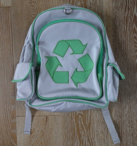 Dante Beatrix Boys Girls Recycle Symbol Backpack GUC | eBay