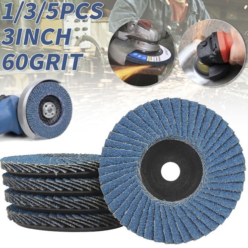 3 inch Flap Discs 60 Grit Zirconia Grinding Sanding Wheel For Angle ...