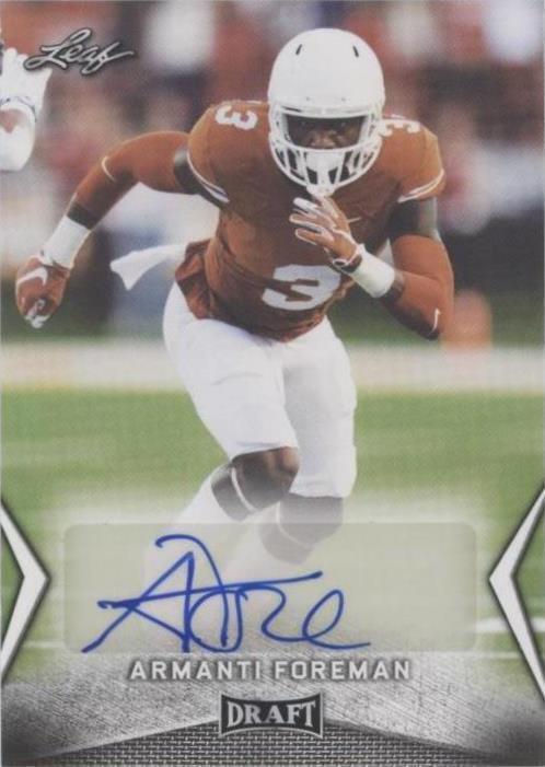 2018 Leaf Draft - Autographs Armanti Foreman #BA-AF1 (AU, RC) for sale ...
