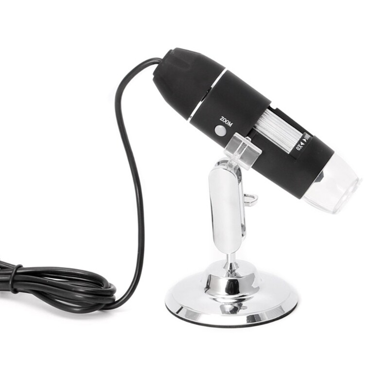 Portable Digital Microscope with Adjustable Metal Stand 1600x Endoscope ...