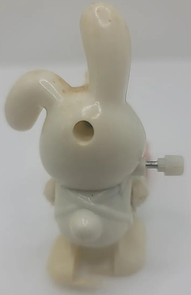 Vintage Bunny Rabbit Wind Up Toy Baby Stroller Easter Collectible | eBay