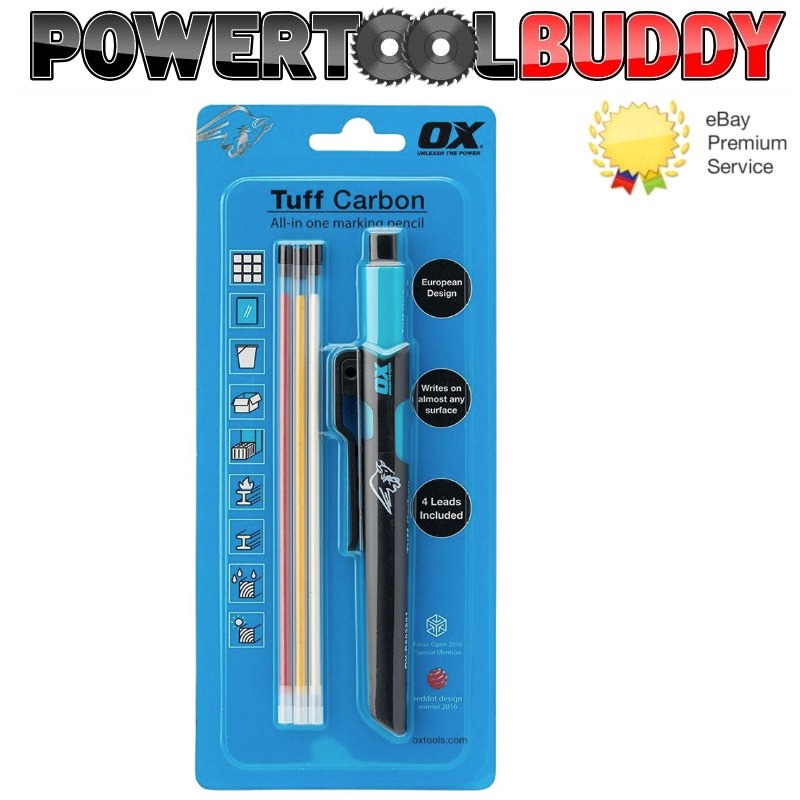 OX Tools Tuff Carbon Marking Auto Pencil, Graphite, Coloured Leads ...