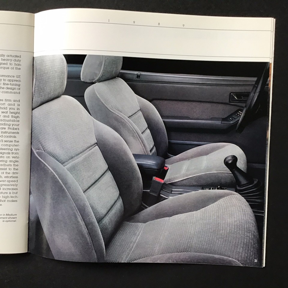 1989 Ford Probe Dealer Sales Brochure - Ford Motor Company | eBay