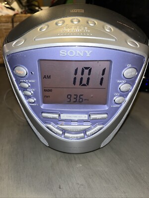 Sony Dream Machine ICF-CD853V Alarm Clock Radio CD Player Grey And ...