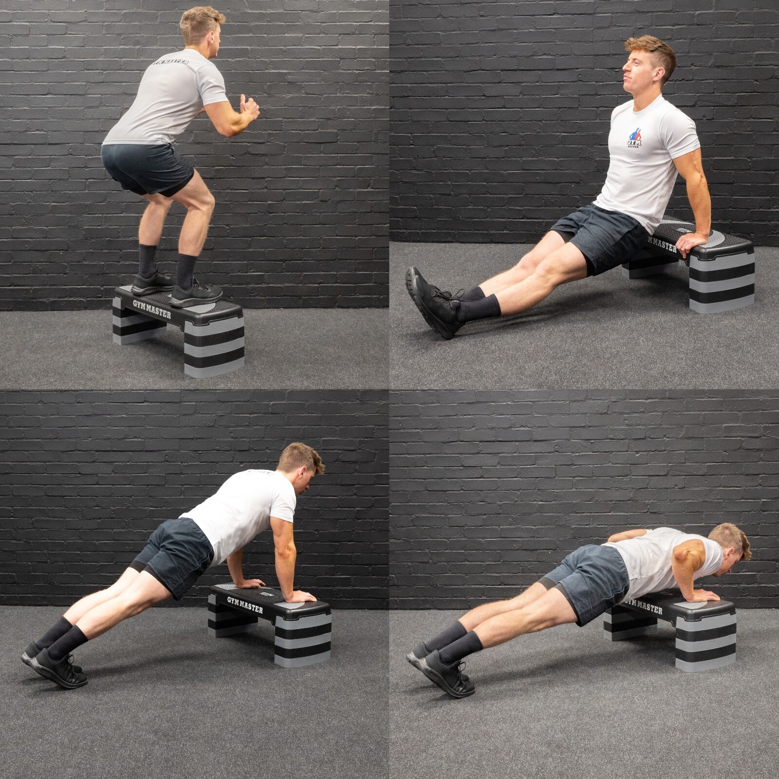 Adjustable Stepper Step Aerobics Platform Board Cardio Fitness Home ...