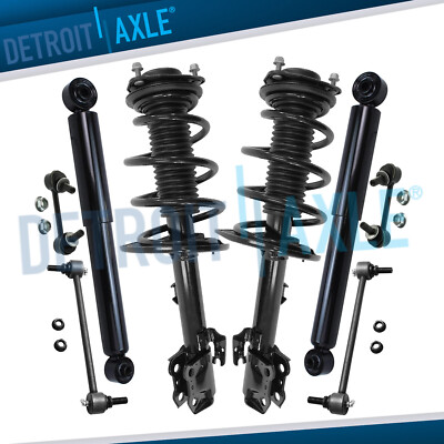FWD Front Struts Rear Shocks Sway Bar End Links for 2014-2019 Toyota ...