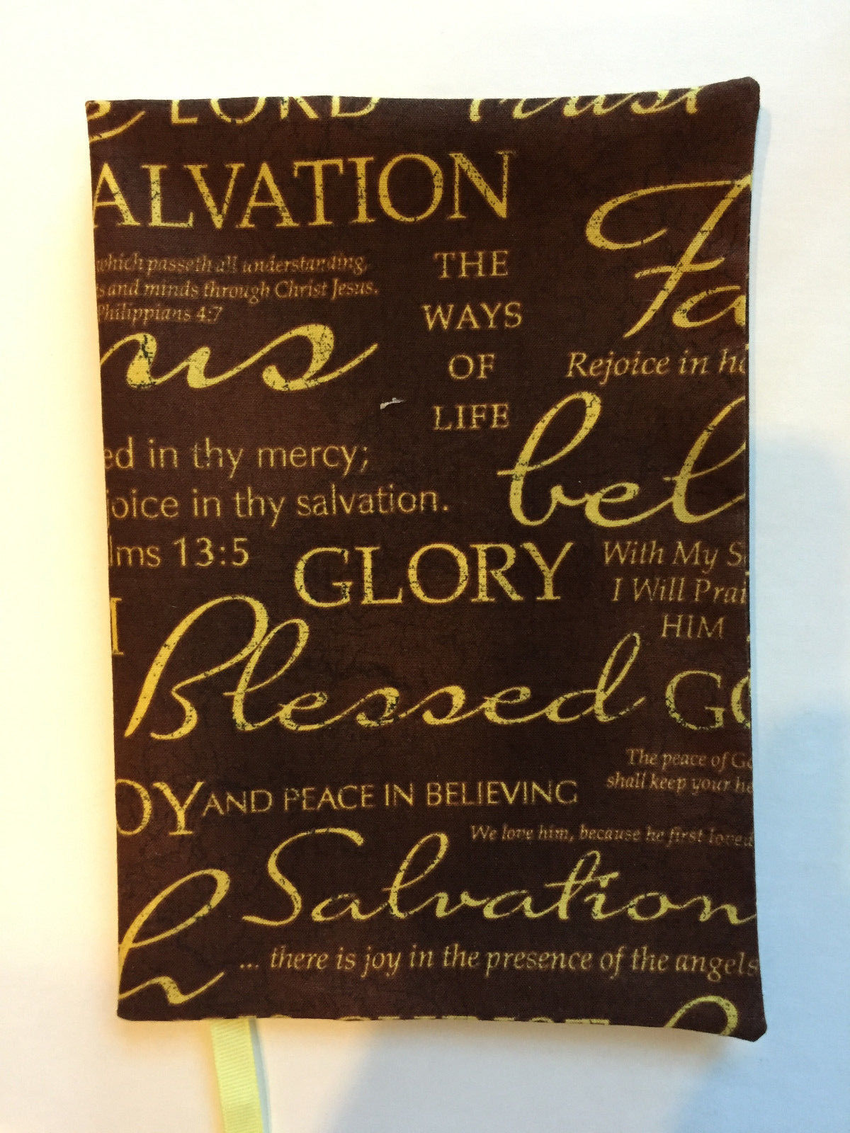 Fabric Book Cover Bible Cover Religious Print Fabric Book Cover Pick ...