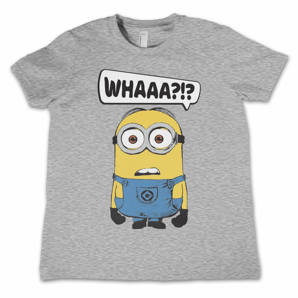 Licenza Ufficiale Minions - Whaaa ?!? Unisex T-Shirt Età 3-12 Anni | eBay