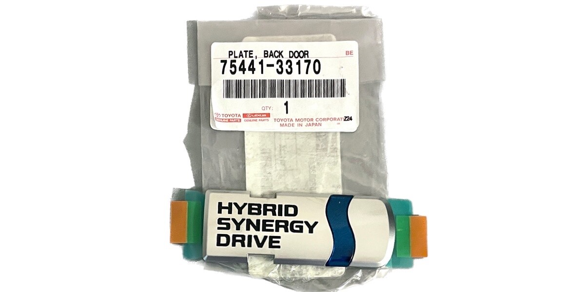 Genuine OEM Toyota 75441-33170 "HYBRID SYNERGY DRIVE" Trunk Emblem 2012 ...