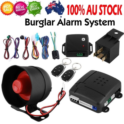 12V Car Alarm System Immobiliser Remote Central Locking Keyless Entry ...