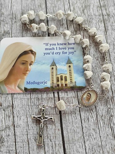 Peace Chaplet Medjugorje Rosary Stone Rock rosary Our Lady Apparition ...