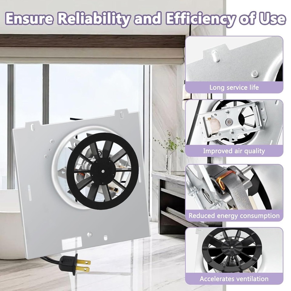 S97012029 Bathroom Fan Motor Assembly for Broan 663-B, 688-B, 663-C ...