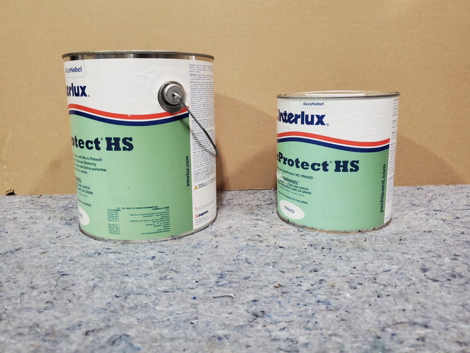 Interlux Interprotect HS High Build Epoxy Primer Gray YPA423 YPA420 ...