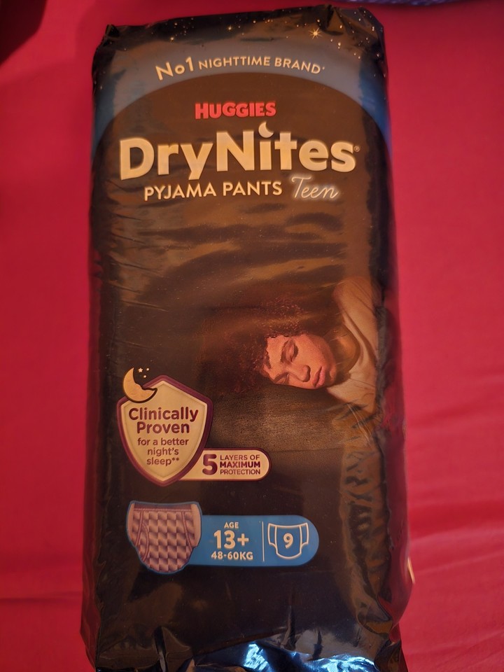 9 huggies DryNites Goodnites Boy 13+ Not vintage Diapers old no Pampers ...