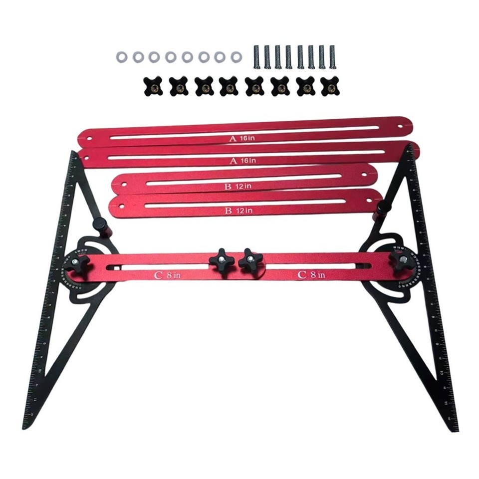 Adjustable Measuring Tool CNC Aluminum Template For Stair Installation ...