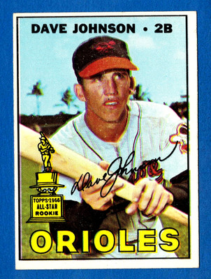 1967 TOPPS #363 DAVE JOHNSON BALTIMORE ORIOLES HIGH NUMBER CARD -- EX ...