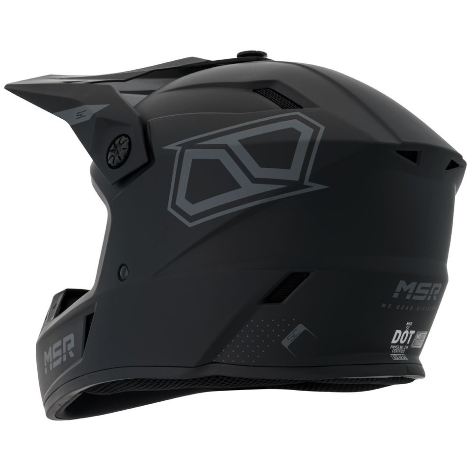 MSR™ SC Proto Dirt Bike and Motocross Helmet XX-Large Matte Black/Grey ...