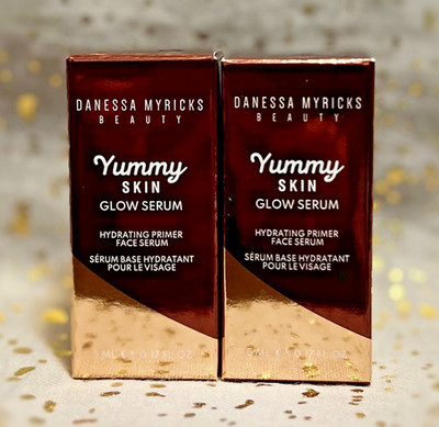 2x~Danessa Myricks~Yummy~Skin Glow Serum Primer in Main Squeeze~5ml/0 ...