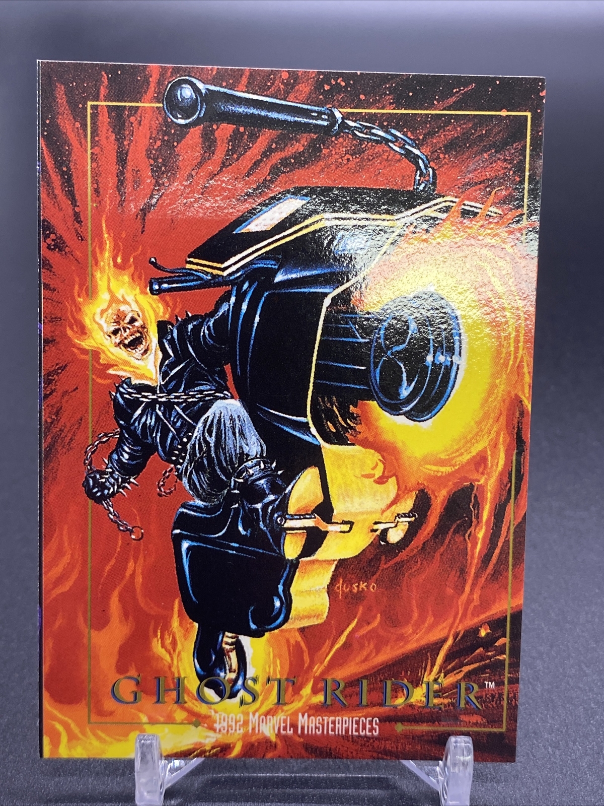 1992 Skybox Marvel Masterpieces Ghost Rider card #37-clean | eBay