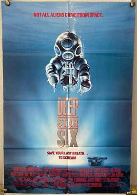 DEEPSTAR SIX FF ORIGINAL ONE SHEET MOVIE POSTER MIGUEL FERRER (1989) | eBay