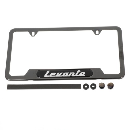 GENUINE MASERATI LEVANTE BLACK PEARL LEVANTE LICENSE PLATE FRAME ...