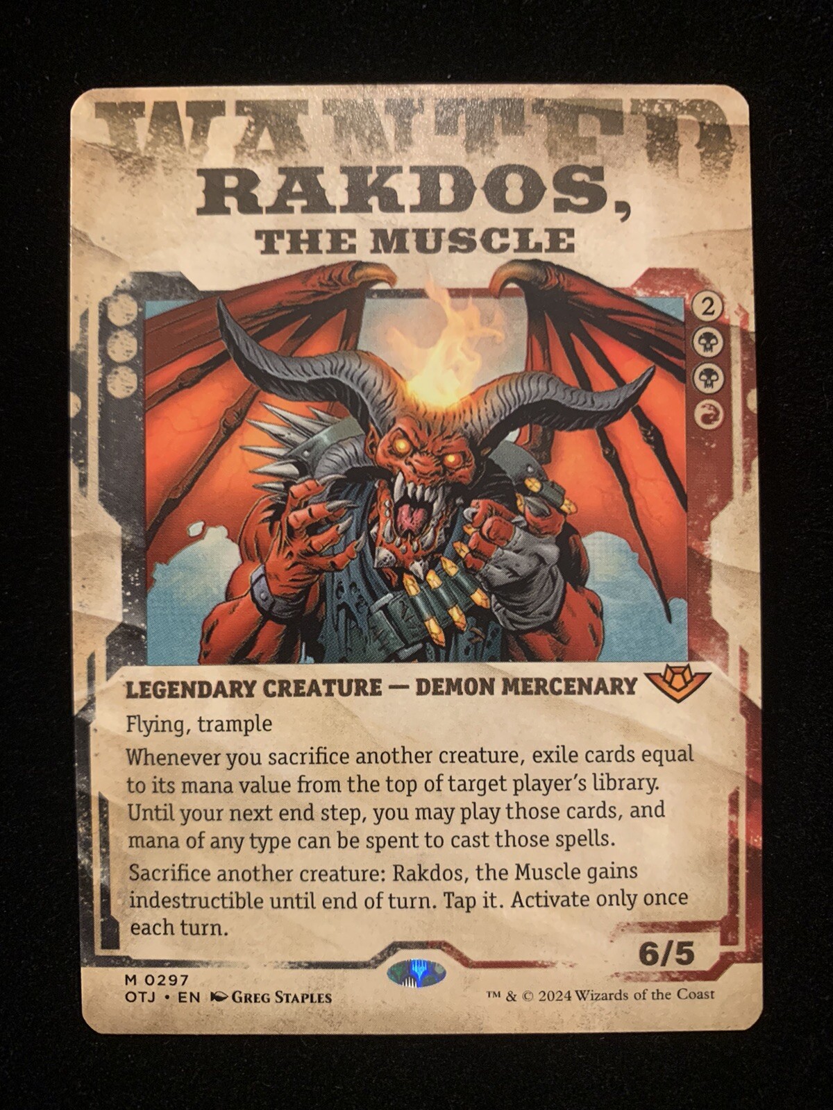 2024 MTG OTJ RAKDOS THE MUSCLE #297 SHOWCASE | eBay