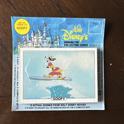 Disney Goofy Character Collection Cards Set #4 Numbers 1-9 | eBay