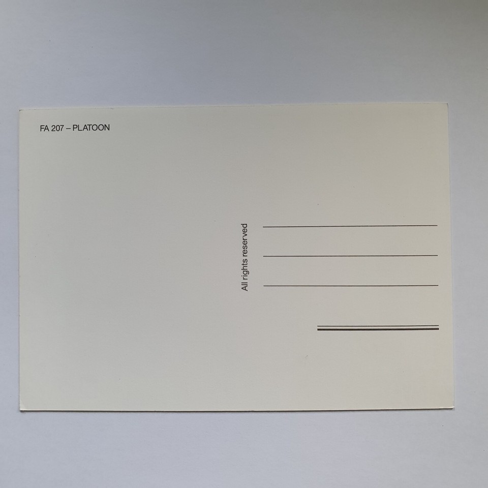 Platoon 15 1986 ‧ War/Action Movie Film Postcard. Willem Dafoe. V2 ...