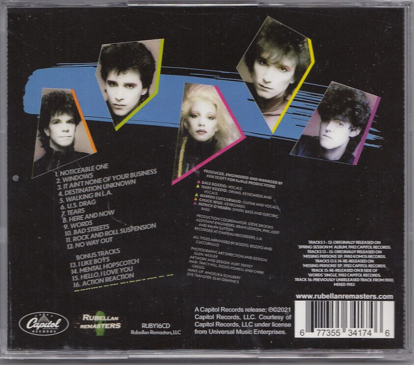 Missing Persons – Spring Session M - Rubellan Remasters 2021 Expanded ...