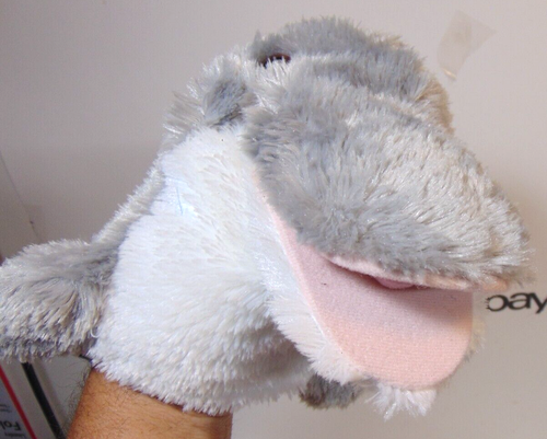 Porpoise Dolphin Plush Hand Puppet Aurora 10” Marine Fish Toy Gray ...