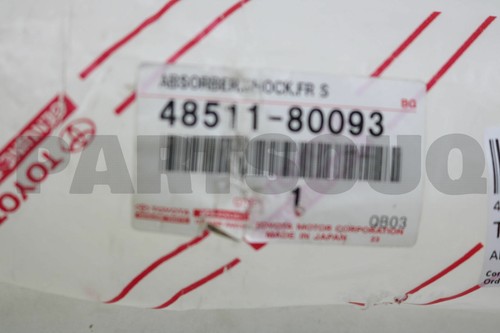 4851180093 Genuine Toyota ABSORBER ASSY, SHOCK, FRONT, RH/LH 48511 ...