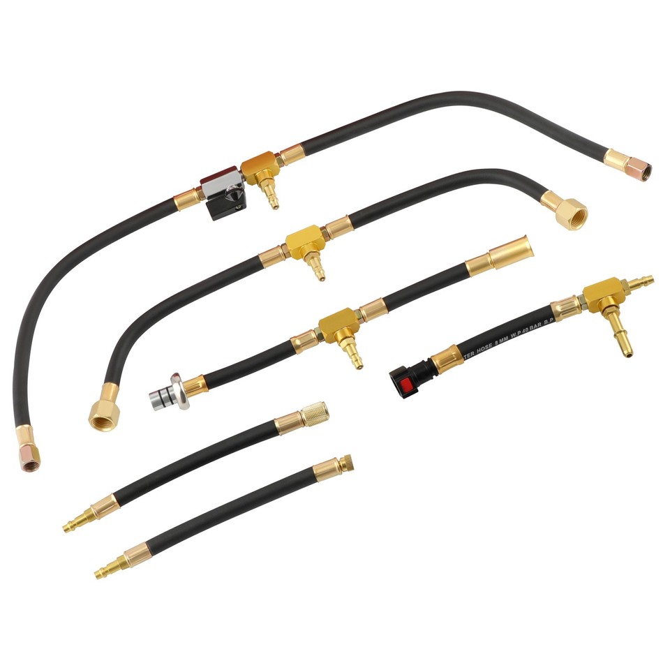 Pro Fuel Injection Pressure Tester Gauge Test Adapter Kit 0-140 Psi | eBay