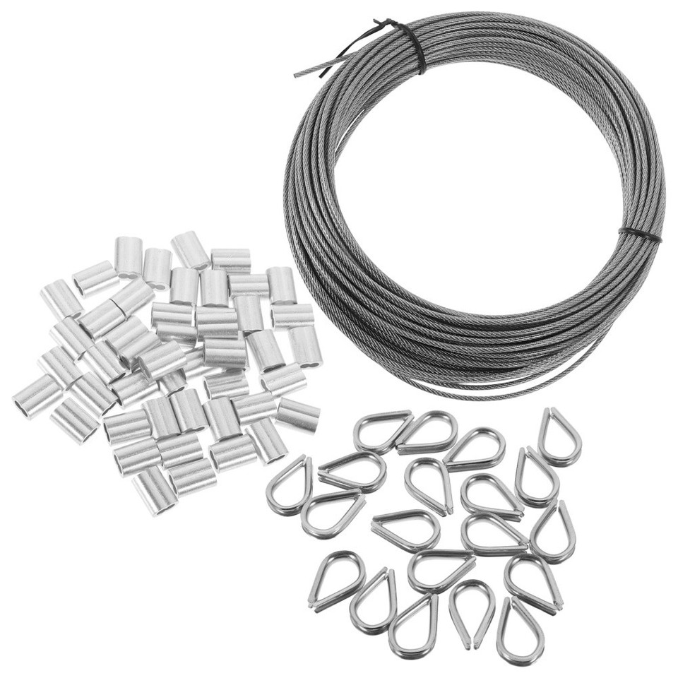 Stainless Steel Rope Thimble Rigging Ceiling Hanging Wire Cable Kit ...