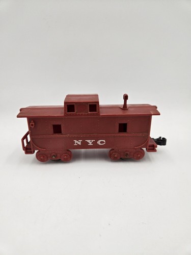 Marx Plastic NYC Red Maroon O-Gauge Caboose Train Car Toy Vintage | eBay