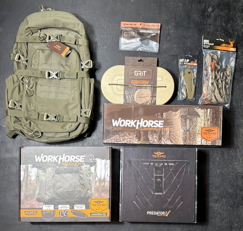 Tethrd Grit Saddle Kit XL Timber Predator V Platform Backpack Sticks ...