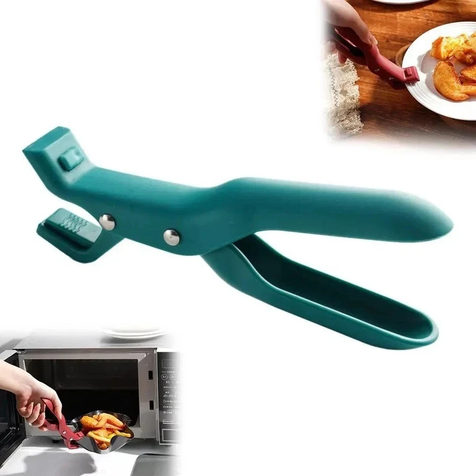 2x Hot Bowl Gripper Anti-Scalding Hot Plate Tongs Bowl Clips Kitchen ...