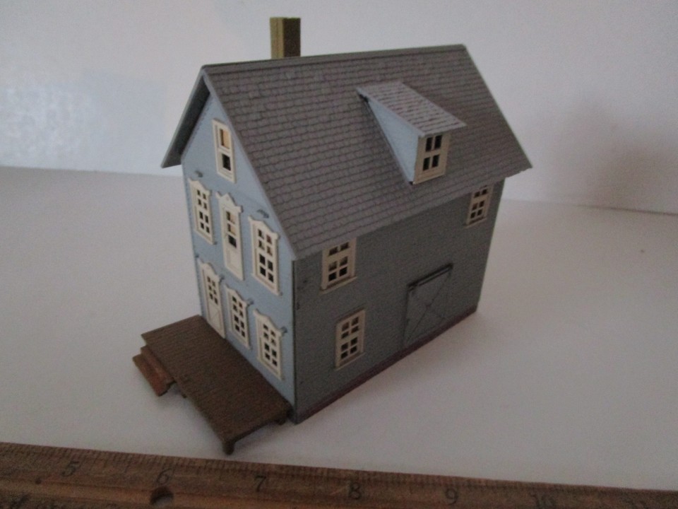 Vintage HO 1/87 Scale Built Country House Building For Train layout | eBay