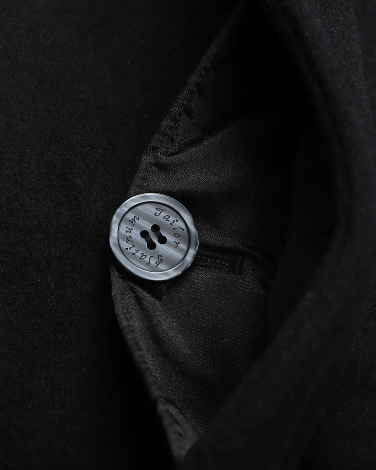 Men Classic 70% Wool Overcoat Velvet Collar Long Covert Coat Mod Winter ...