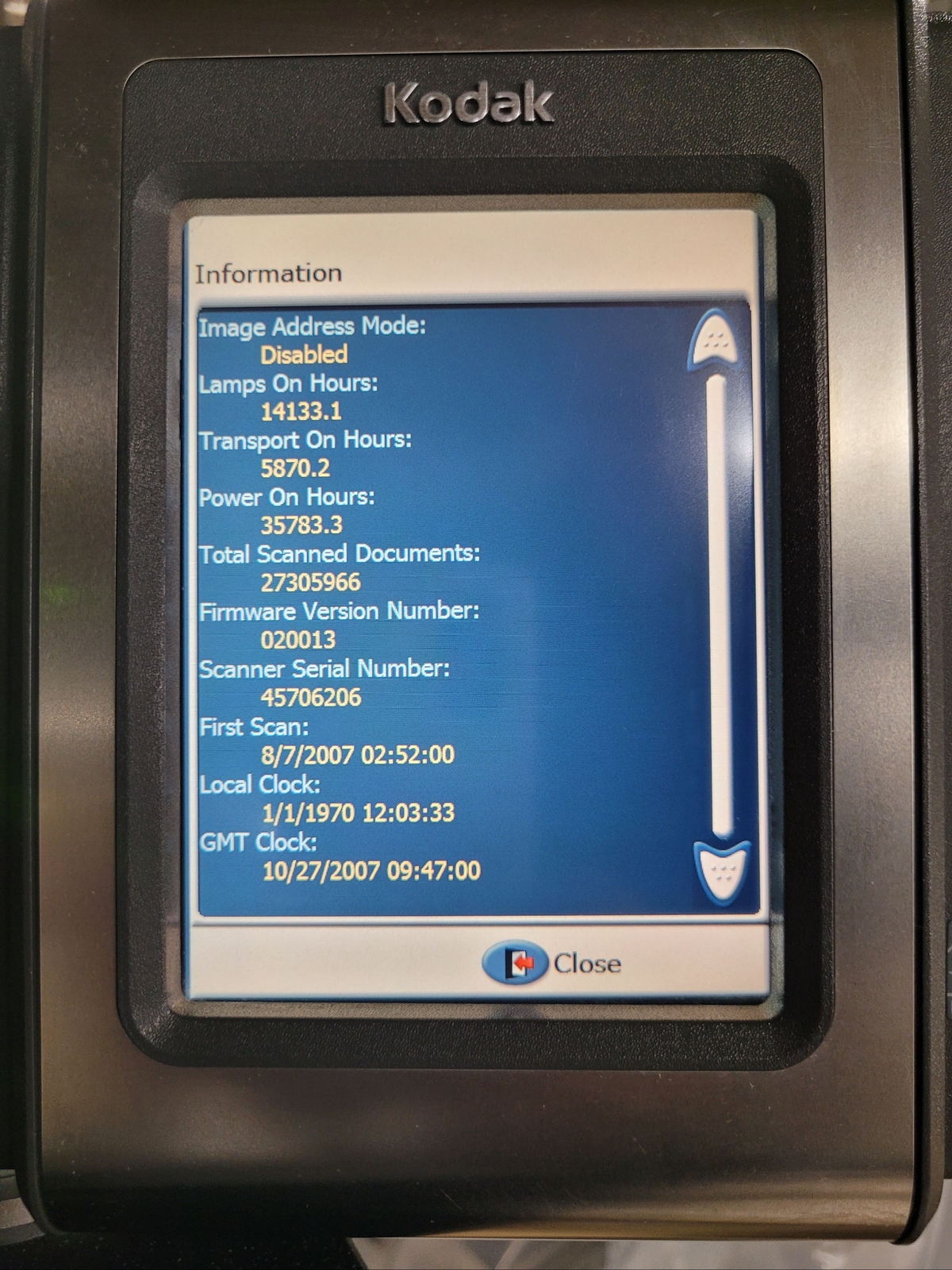 Kodak i1860 Commercial High-Speed Scanner | Duplex | 2400x4800 DPI ...