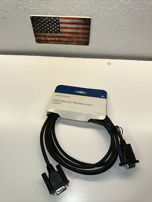Insignia VGA Monitor Replacement Extension Cable Black 6ft NS-PV06501 ...