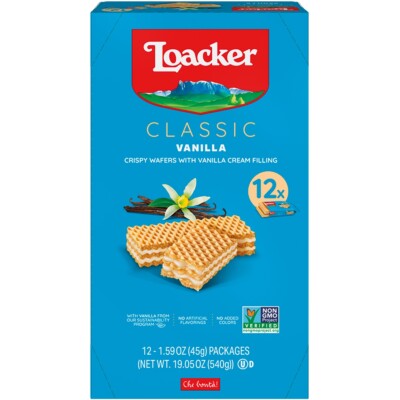Loacker Classic Crispy Wafers, Vanilla, 1.59 oz, 12 ct | eBay
