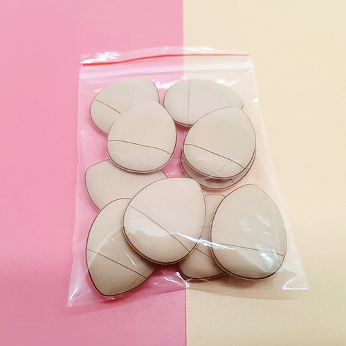10Pcs Cosmetic Puff Teardrop Mini Make Up Sponge Powder Puffs Dry Wet ...