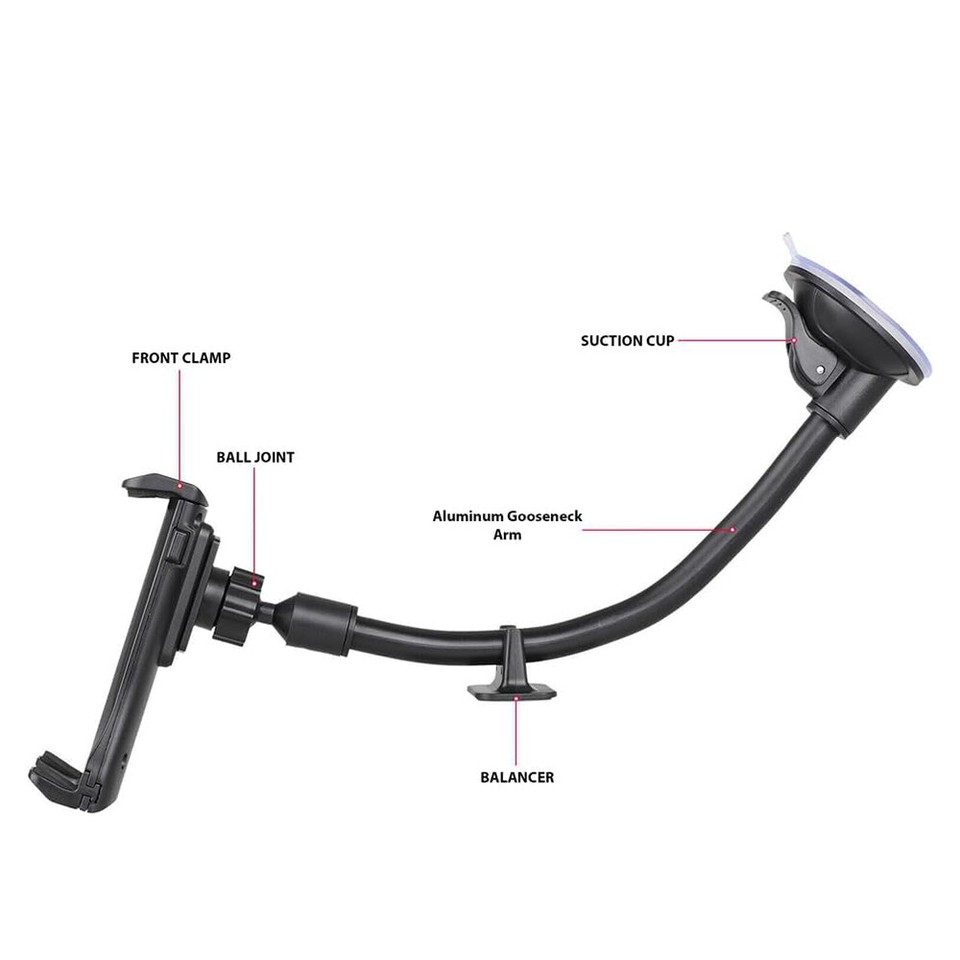 360° Universal Car Windshield Holder Desktop Mount For Cellphone Tablet ...