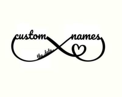 Custom Infinity Metal Sign Infinity Name Sign Personalized Infinity ...