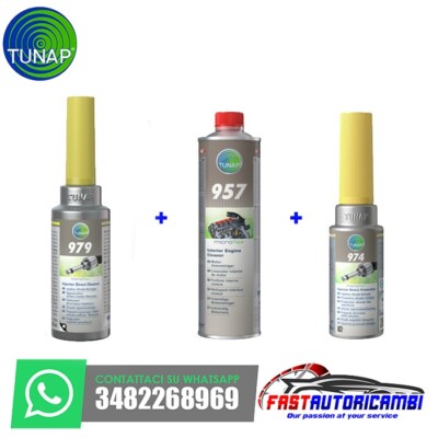 Kit Additivi Tunap 979+974+957 Pulizia e Protezione Iniettori e Motore ...