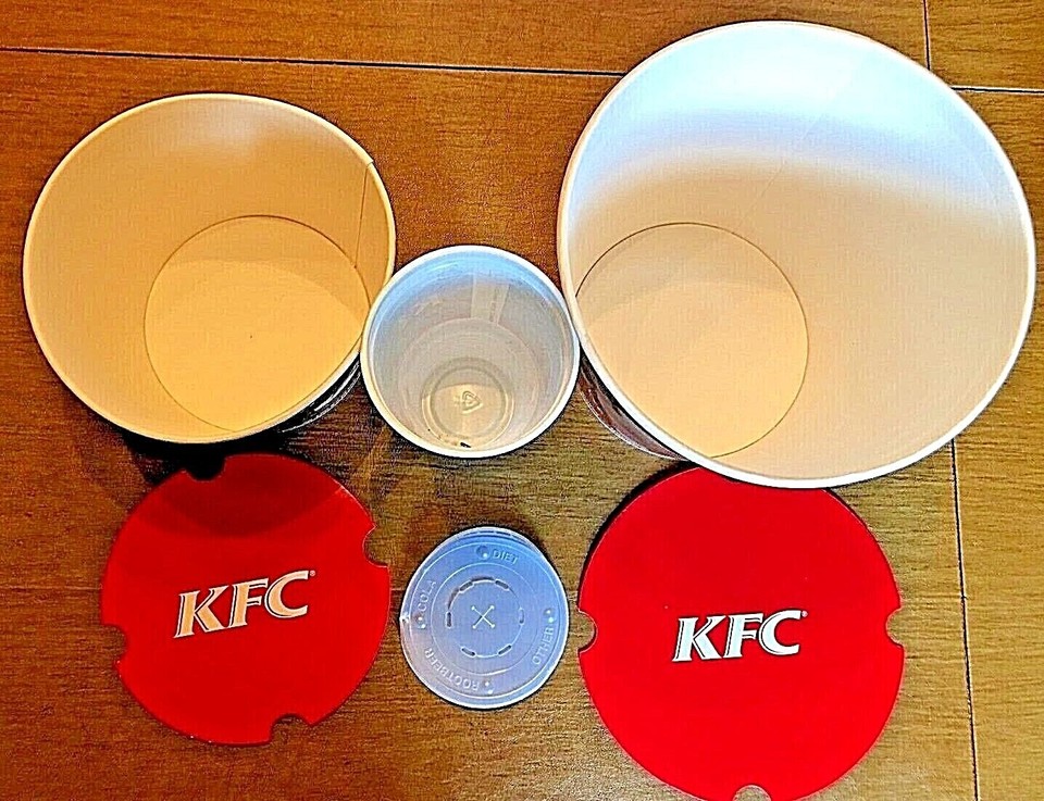 Vintage Set KFC Buckets 2004 NASCAR Earnhardt Jr & 32Oz drink cup all ...