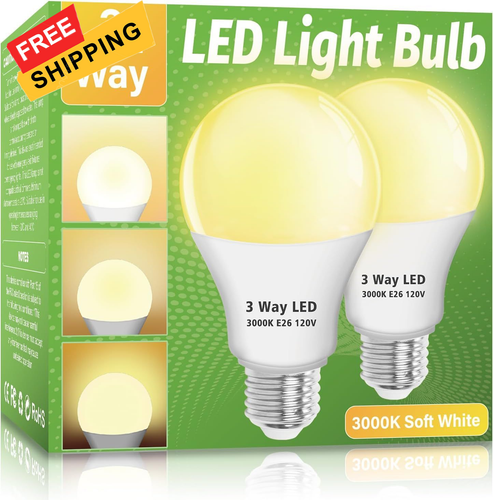 3 Way LED Light Bulbs 2 Pack, 3 30 2 Soft White 3000k 742686421051| eBay