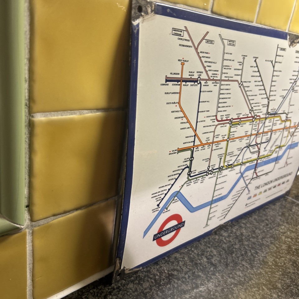 London Underground Map Enamel Sign lovely piece | eBay UK