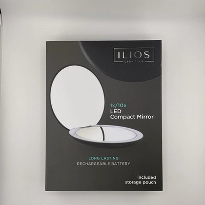 ILIOS Lighting LED Rechargeable Compact Mirror 1X / 10X NEW | eBay