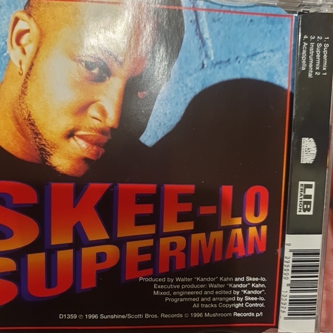 SKEE-LO SUPERMAN CD 4-TRACK MIX RARE SUPERMIX 1 & 2 ALBUM HIP-HOP 1996 ...